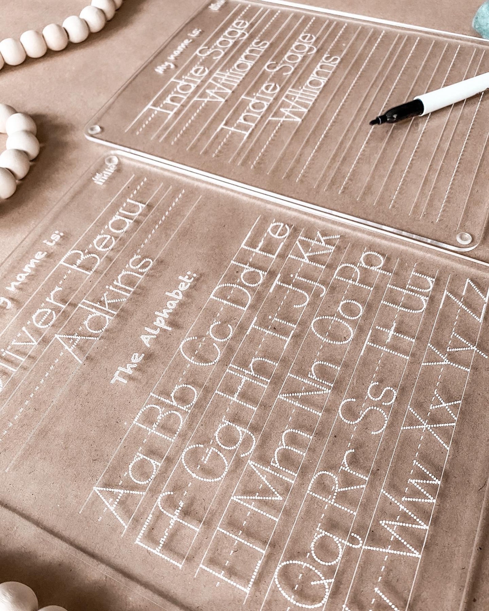 Tracing Board Bundle | SVG File | Digital Download PDF| Letter Tracing ...