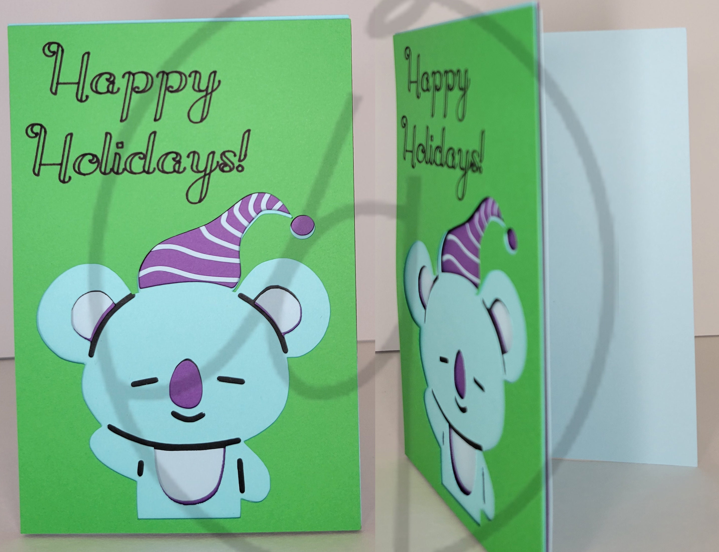 Customizable BT21 Inspired Holiday Blank Cards - Etsy