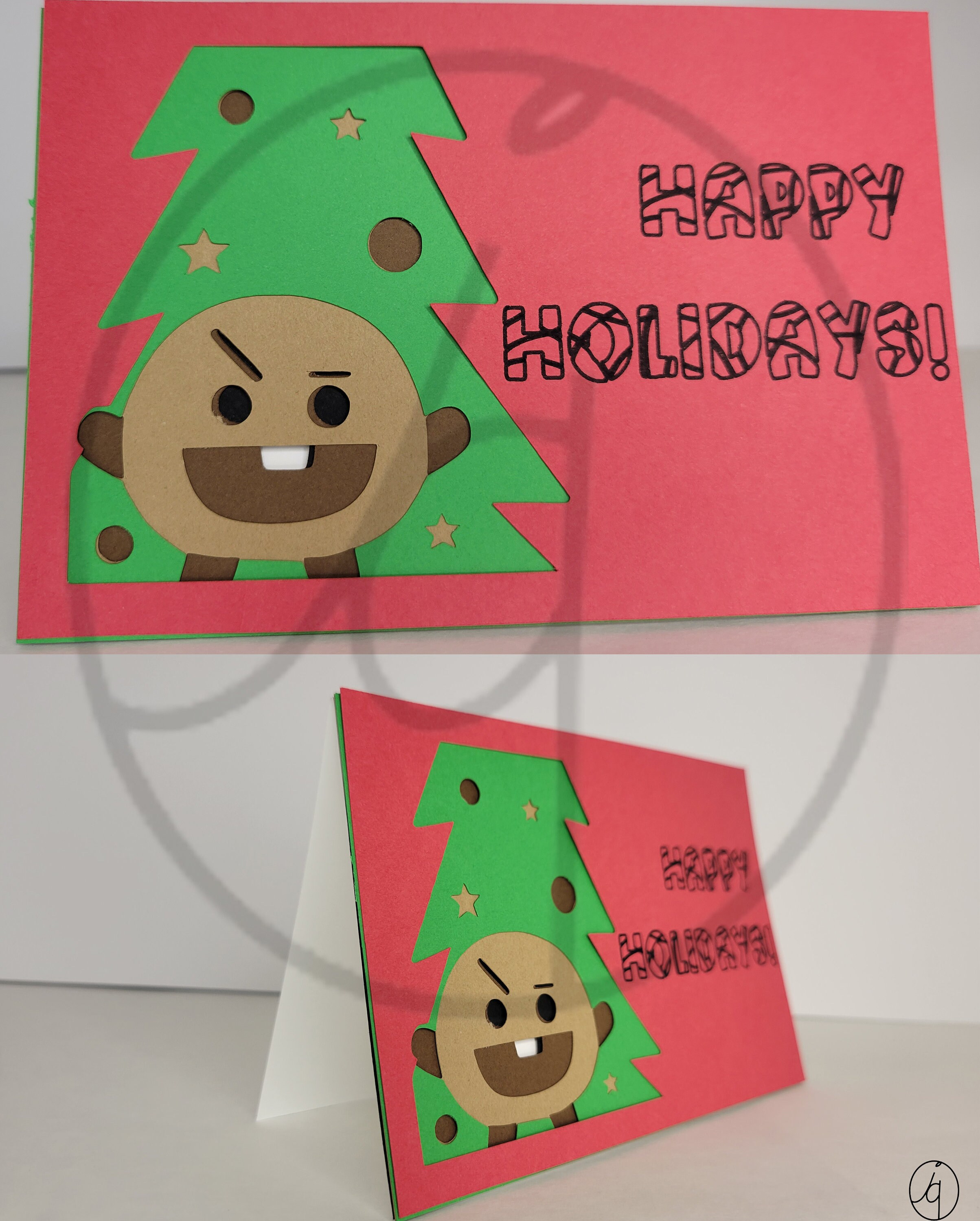 Customizable BT21 Inspired Holiday Blank Cards - Etsy