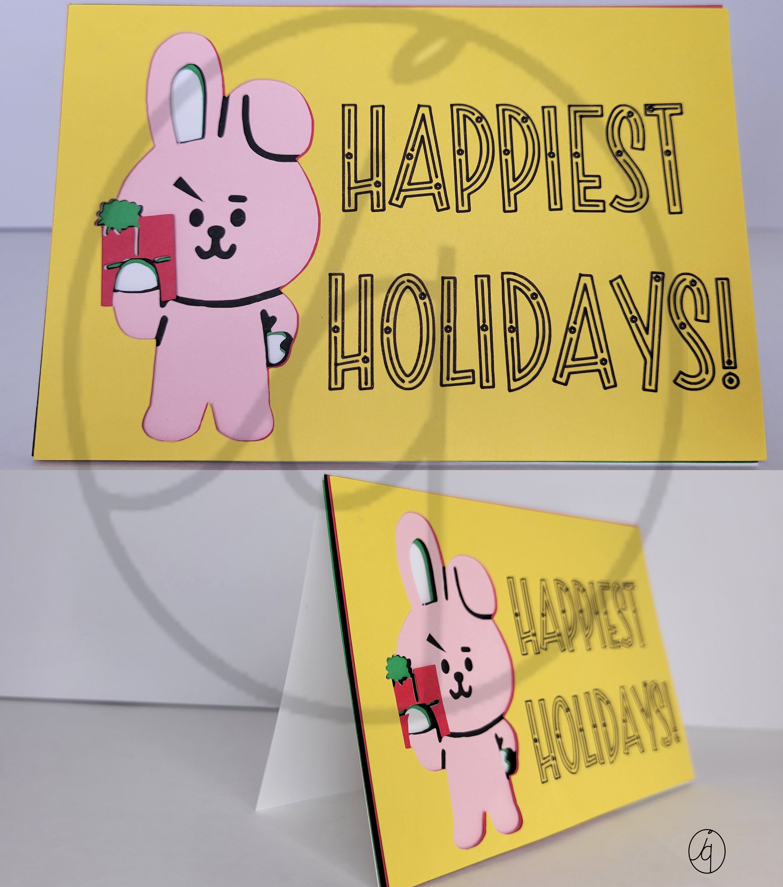 Customizable BT21 Inspired Holiday Blank Cards - Etsy