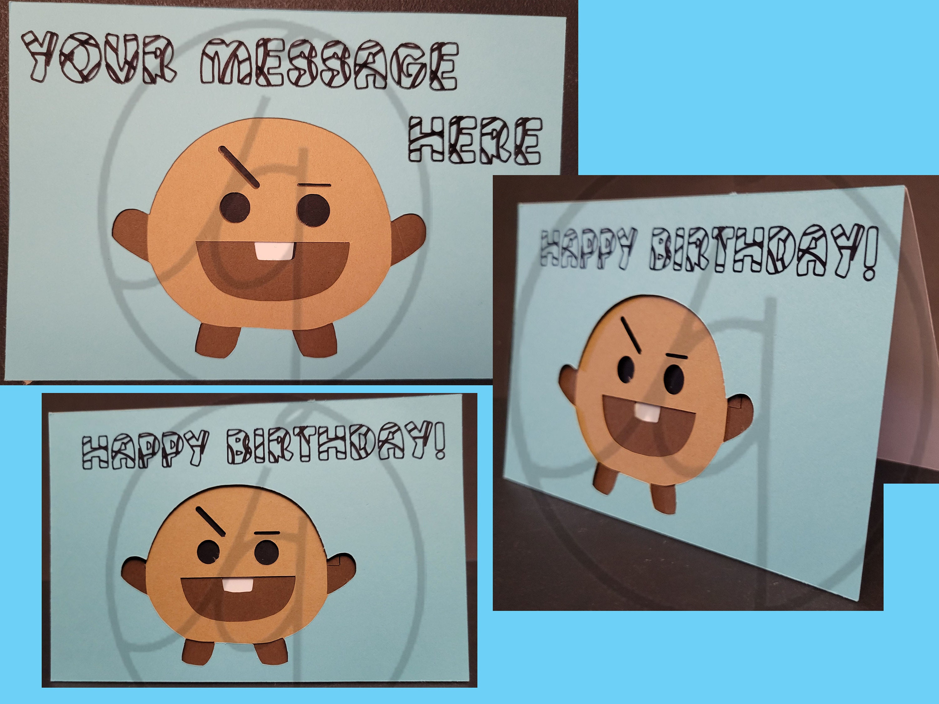 Fully Customizable BT21 Inspired Blank Cards - Etsy