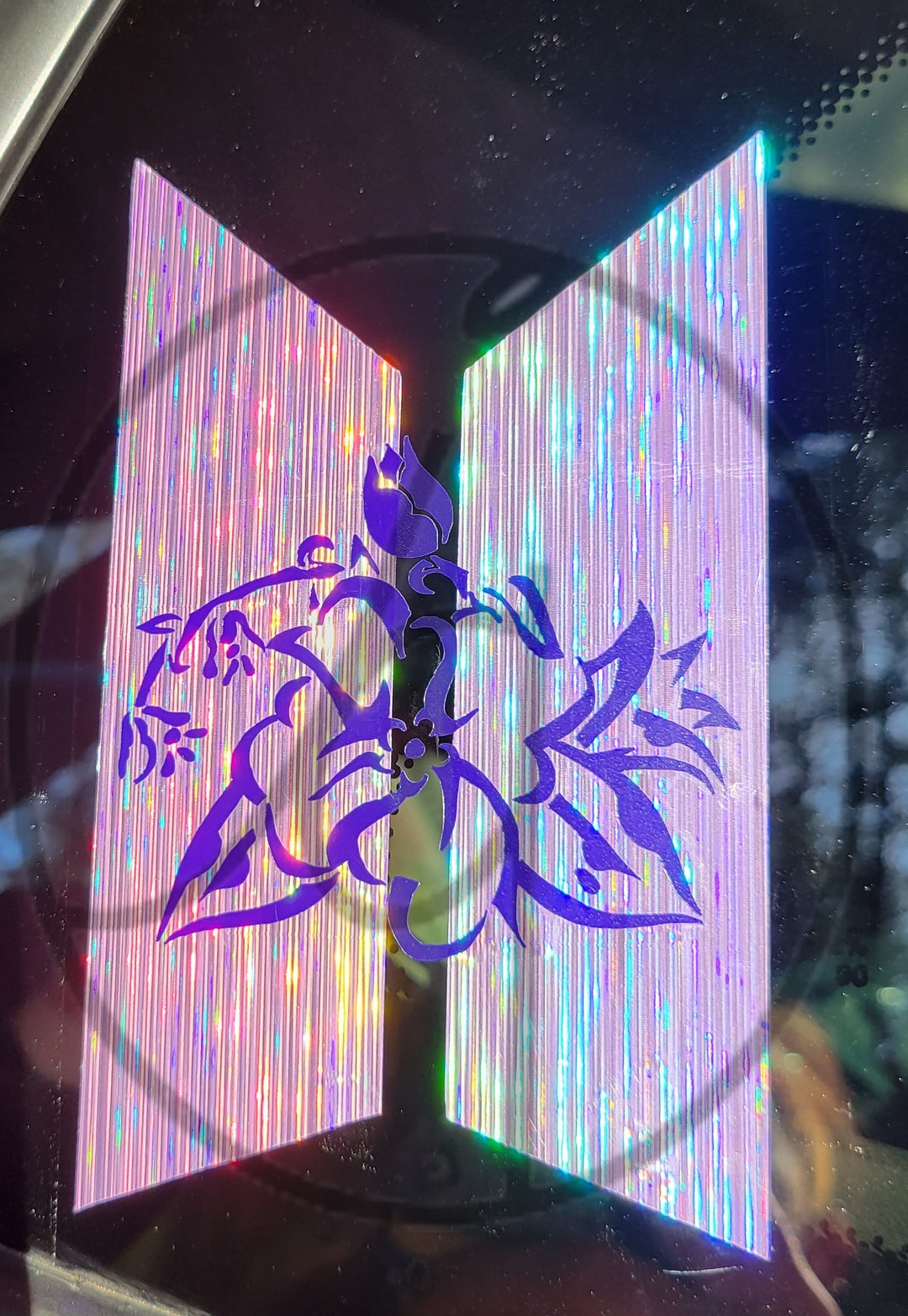 BTS Logo and Flowers Decal - Etsy