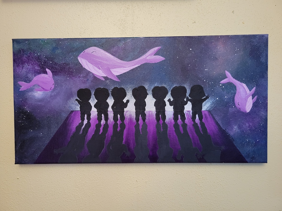 BTS Whalien and Bulletproof the Eternal Inspired Acrylic Painting - Etsy