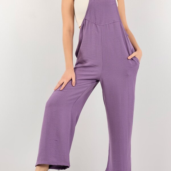 Purple Overalls - Etsy