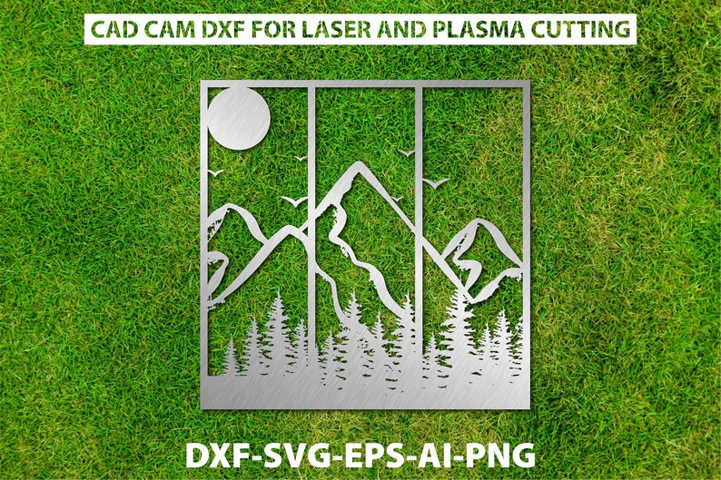 Wildlife DXF Nature DXF Mountain DXF Files for Plasma - Etsy
