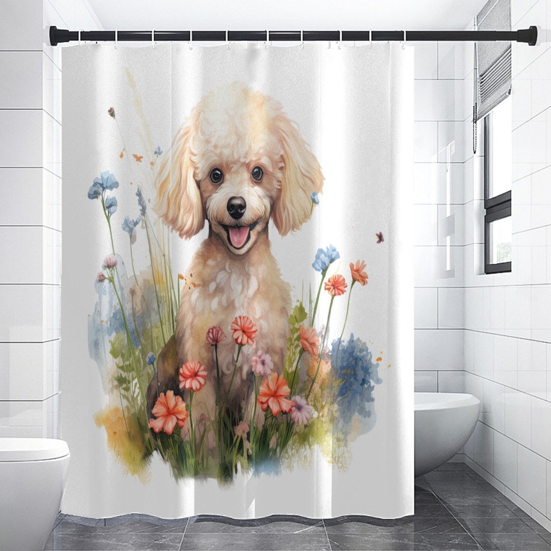 Poodle Shower Curtain - Etsy