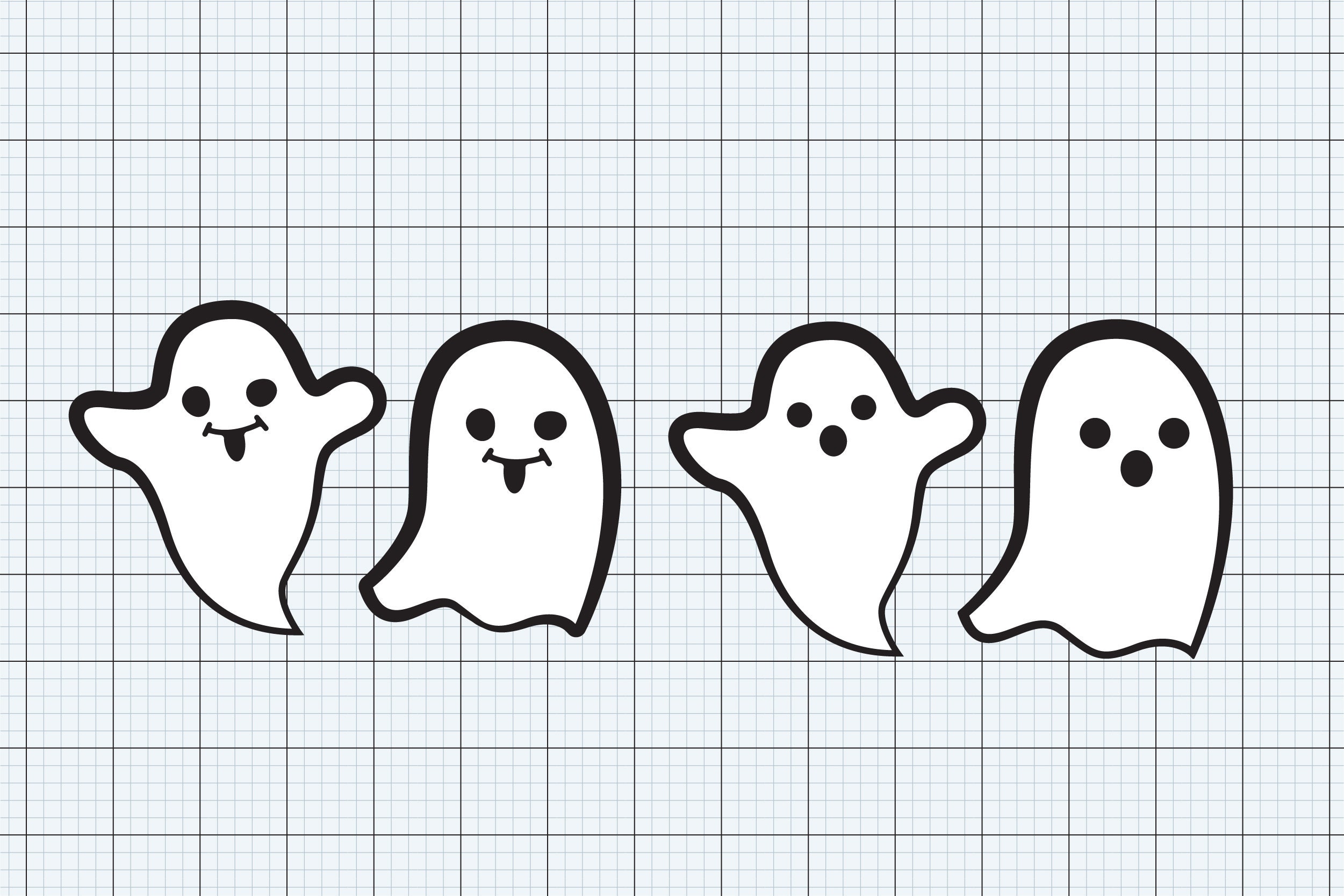 Ghost DXF, Ghost Svg, Ghost Svg Bundle, Boo Dxf Bundle, Ghost ...