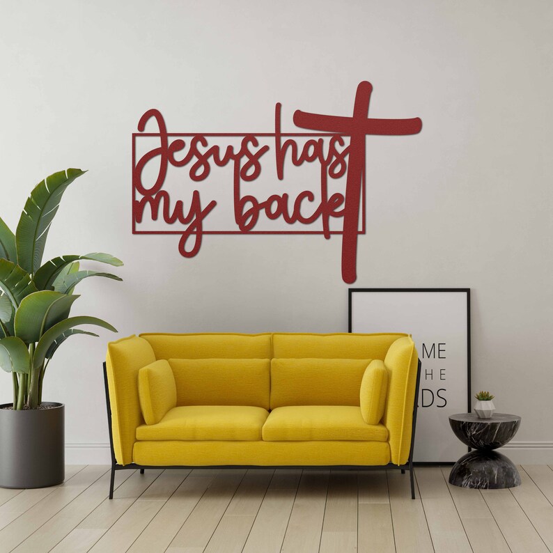 Jesus Has My Back DXF, Christian DXF for Plasma Cutting, Christian ...