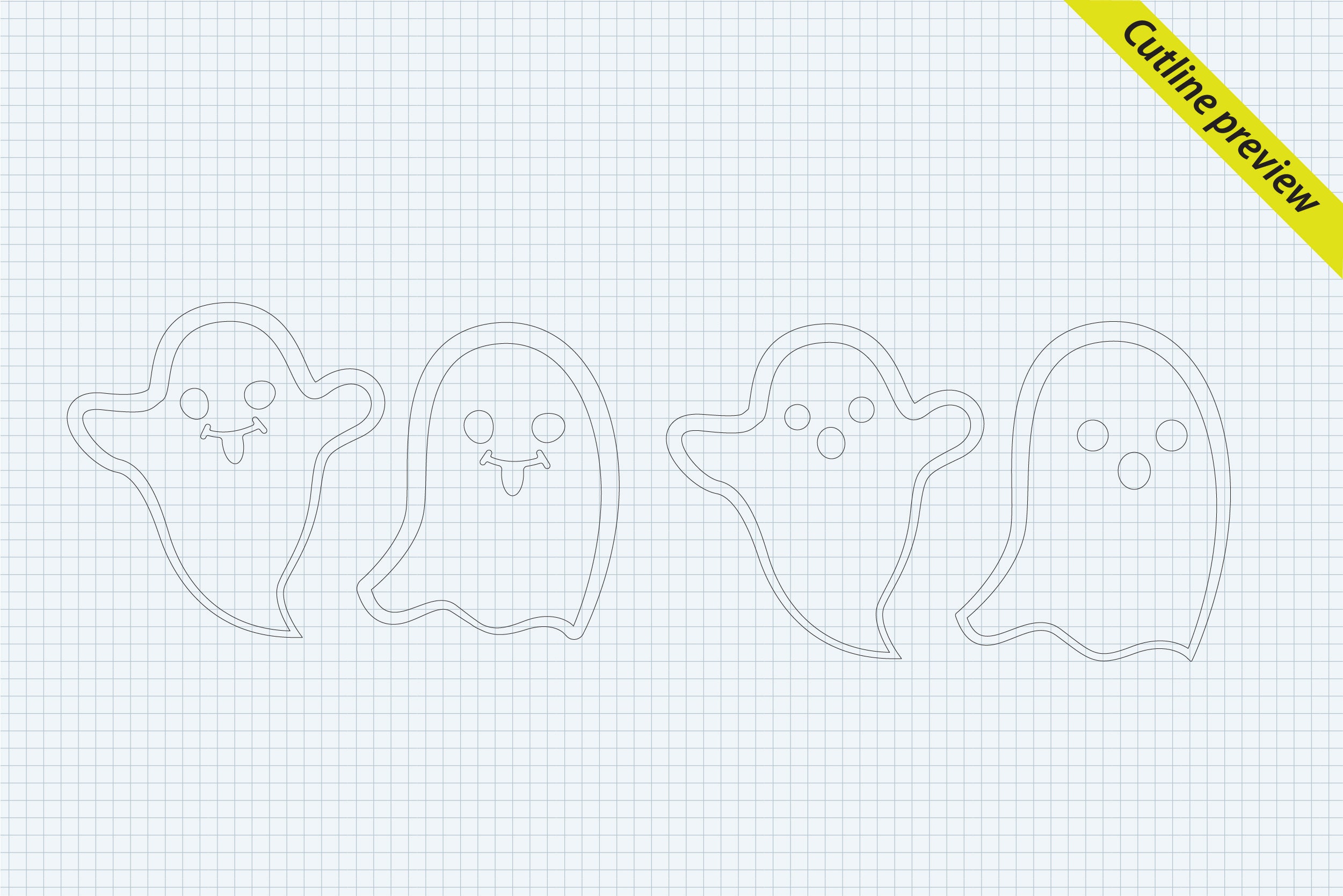 Ghost DXF, Ghost Svg, Ghost Svg Bundle, Boo Dxf Bundle, Ghost ...