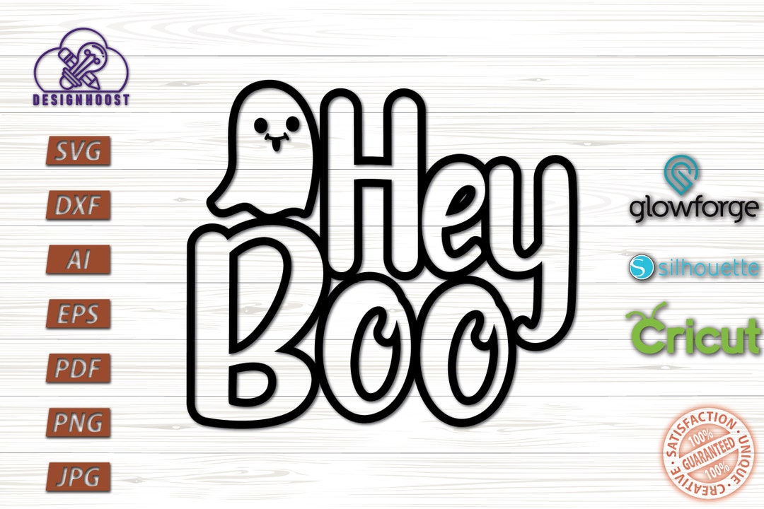 Hey Boo Svg Ghost Svg Boo Svg Cut Files SVG for Cricut - Etsy Australia