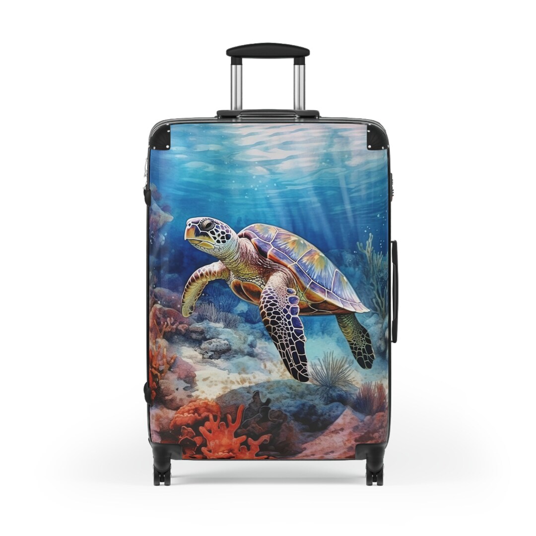 Sea Turtles Suitcase, Sea Turtles Luggage, Travel Bag - Etsy