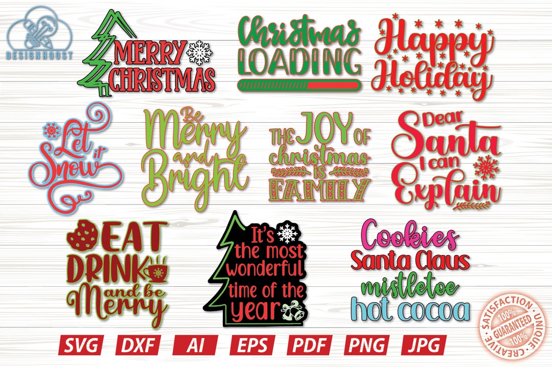 Christmas Svg Bundle, Christmas SVG, Christmas Svg for Cricut, Holydays ...