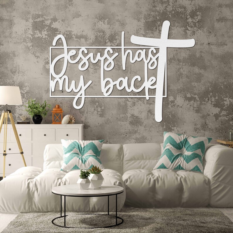 Jesus Has My Back DXF, Christian DXF for Plasma Cutting, Christian ...