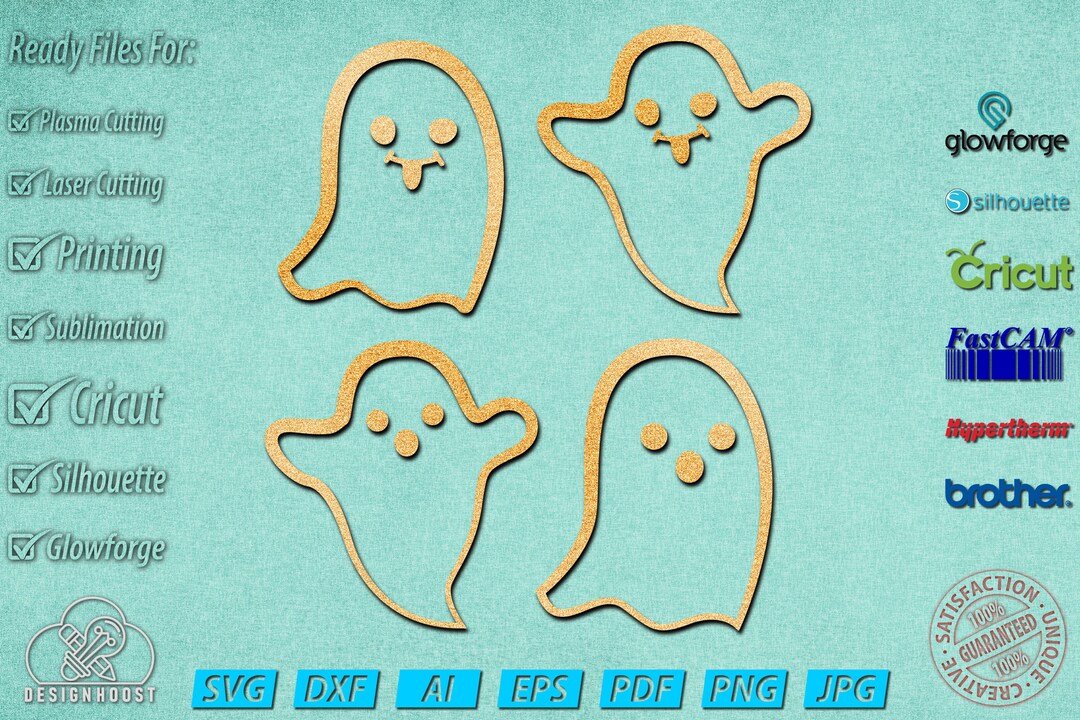 Ghost DXF, Ghost Svg, Ghost Svg Bundle, Boo Dxf Bundle, Ghost ...
