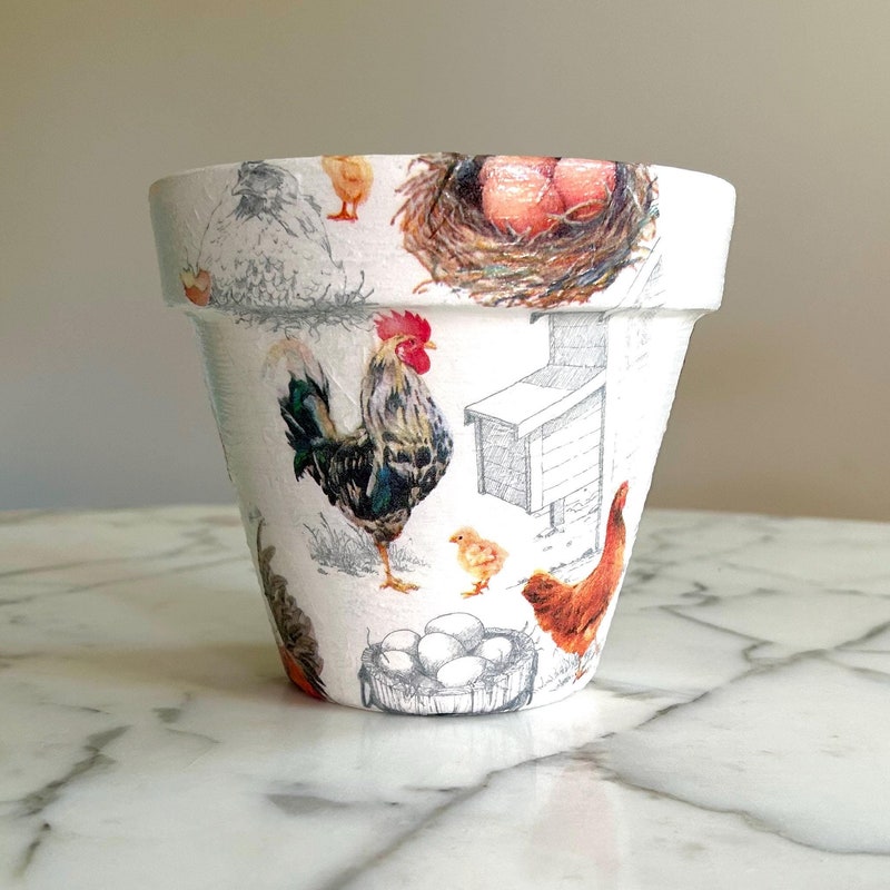 Chicken Planter Pot - Etsy
