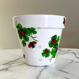 Irish Planters, St. Patty's Day Gift, Ladybug Planters, Indoor Planter ...
