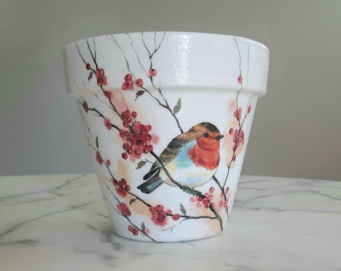 Robin Ceramic Planters - Etsy UK