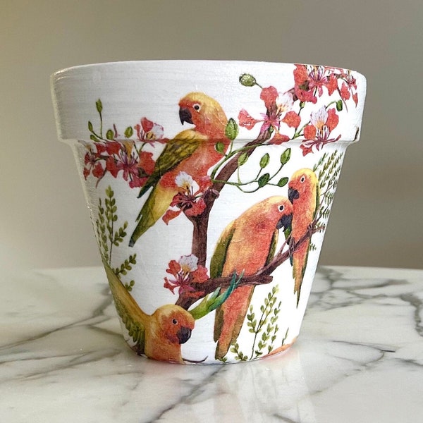 Parrot Planter - Etsy