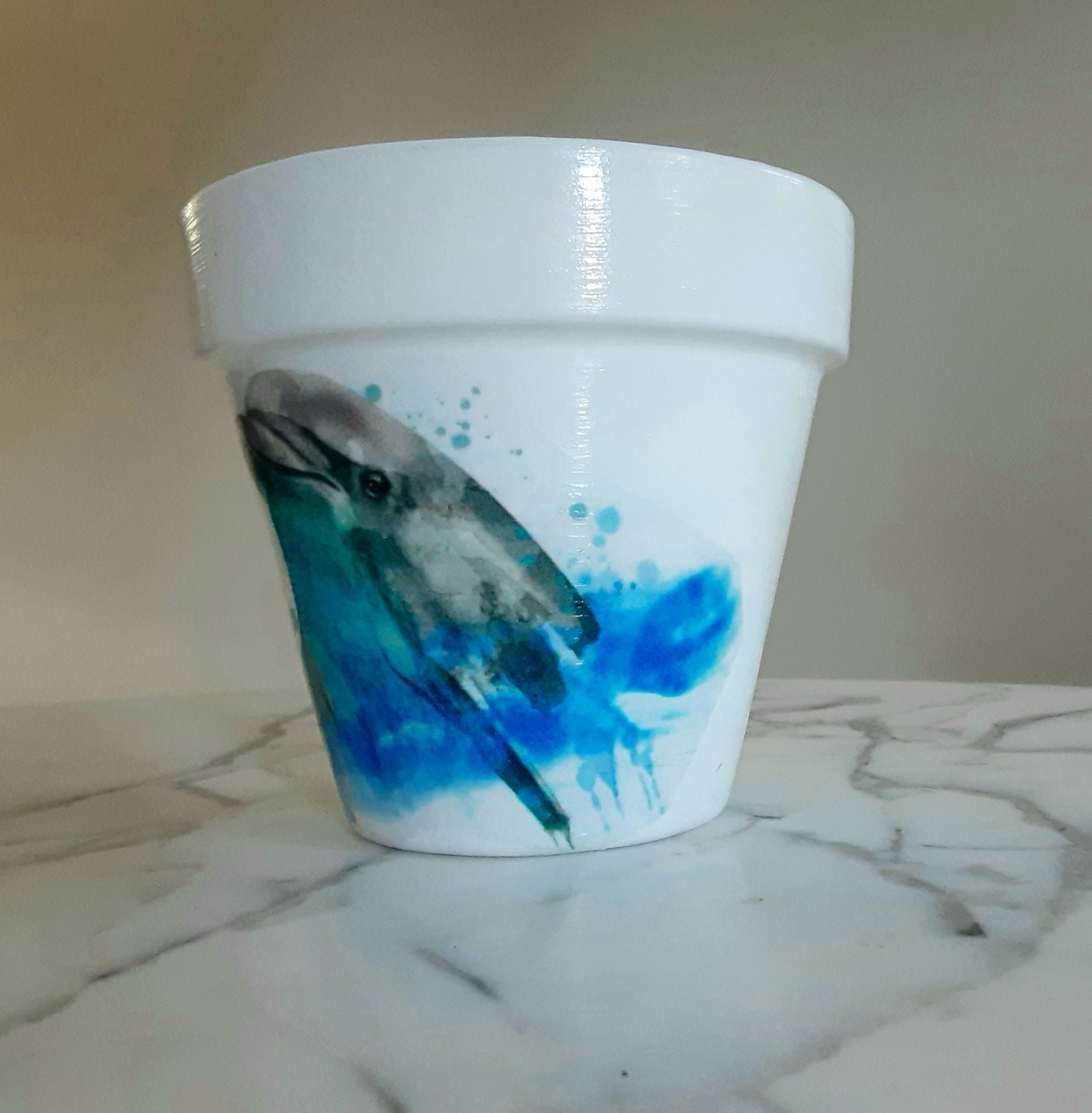 Dolphin Planter-6 Inch Dolphin Flowerpot Dolphin Gifts - Etsy