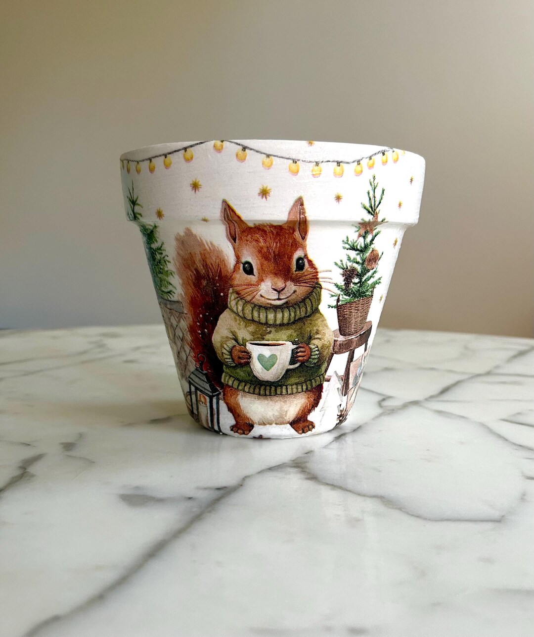 Squirrel Plant Pot, Squirrel Planters, Squirrel Gifts, Animal Planters ...