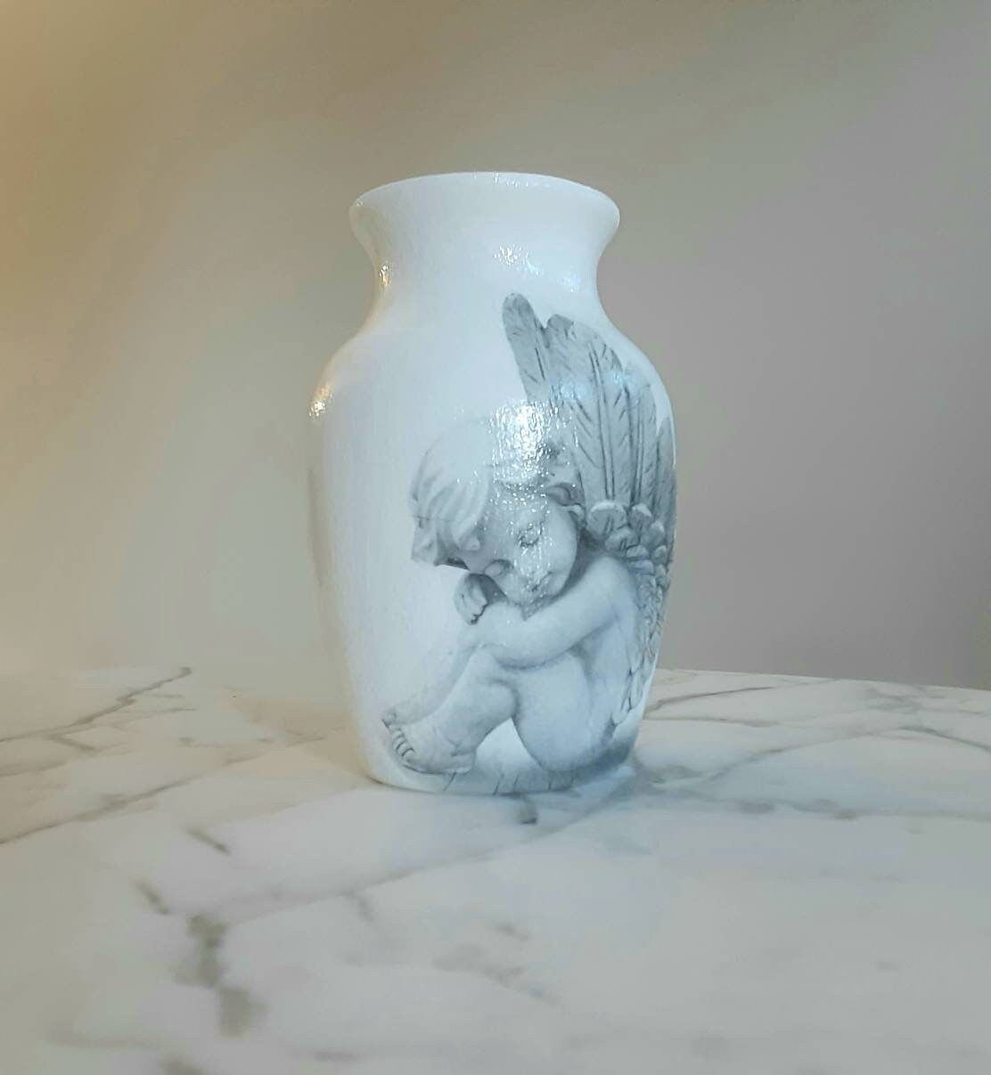Angel Flower Vase Remembrance Vase in Memory Of Remembrance - Etsy