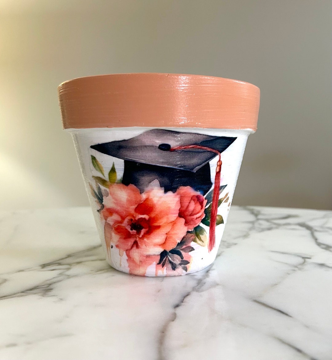 Graduation Planter, Graduation Gifts, Graduate Planters, Dorm Decor ...