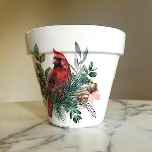 Cardinal Planter, Cardinal Gifts, Remembrance Gifts, Christmas Plant ...