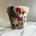 Crow Flowerpots, Fall Decor, Halloween Gift, Skull Plant Pot, Skull Art ...