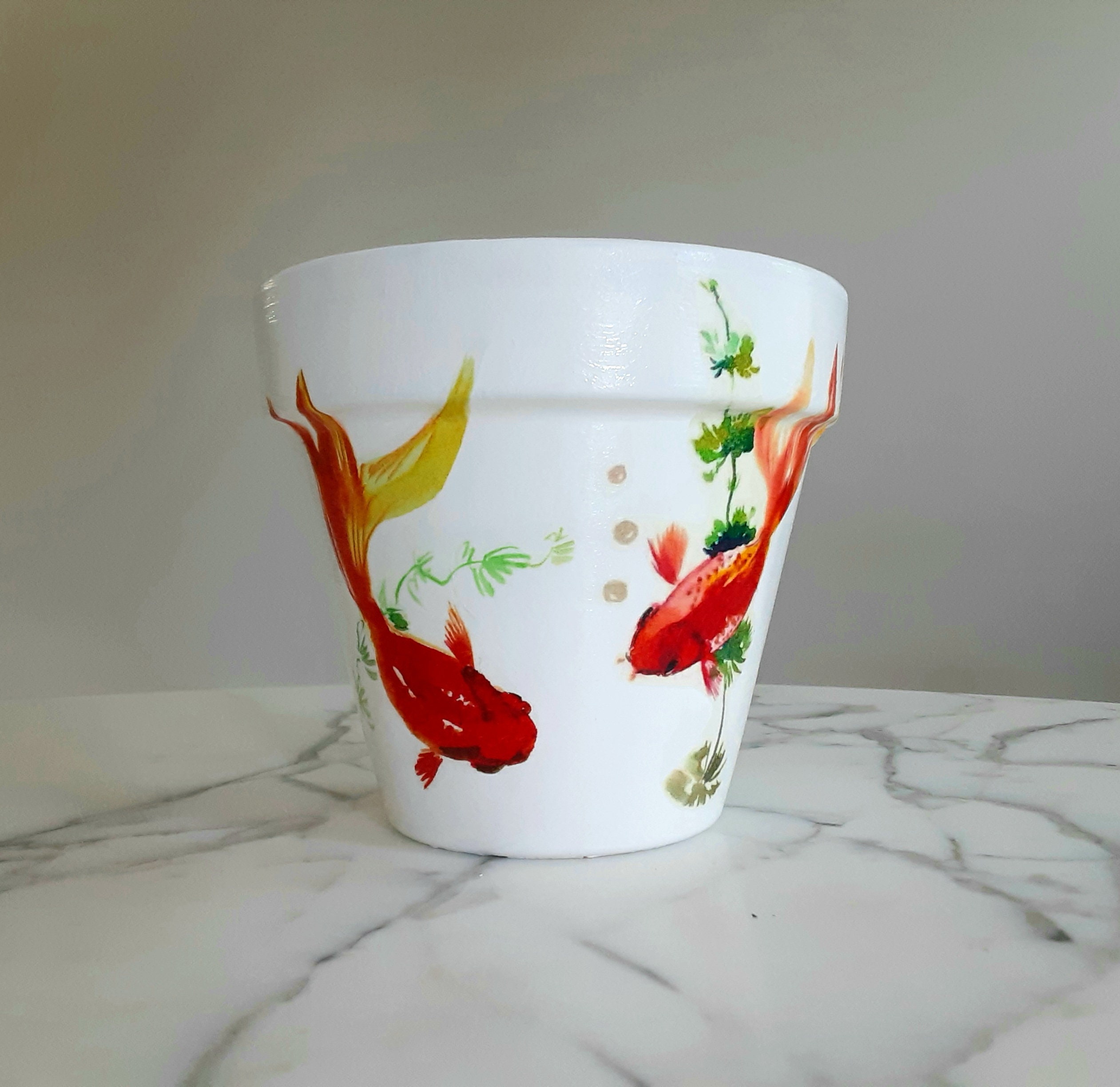 Koi Fish Planter-6 Inch Koi Fish Koi Fish Gifts Fish Plant - Etsy Canada