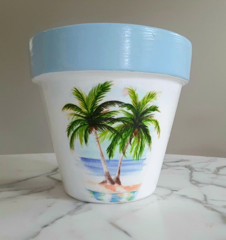 Beach Flowerpot-6 Ocean Clay Pot Beach House Decor - Etsy