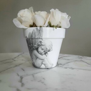 Angel Clay Pot-6 Inch, Angel Gift, Angels, Clay Pot, Indoor Planter ...