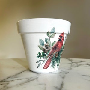 Cardinal Planter, Cardinal Gifts, Remembrance Gifts, Christmas Plant ...