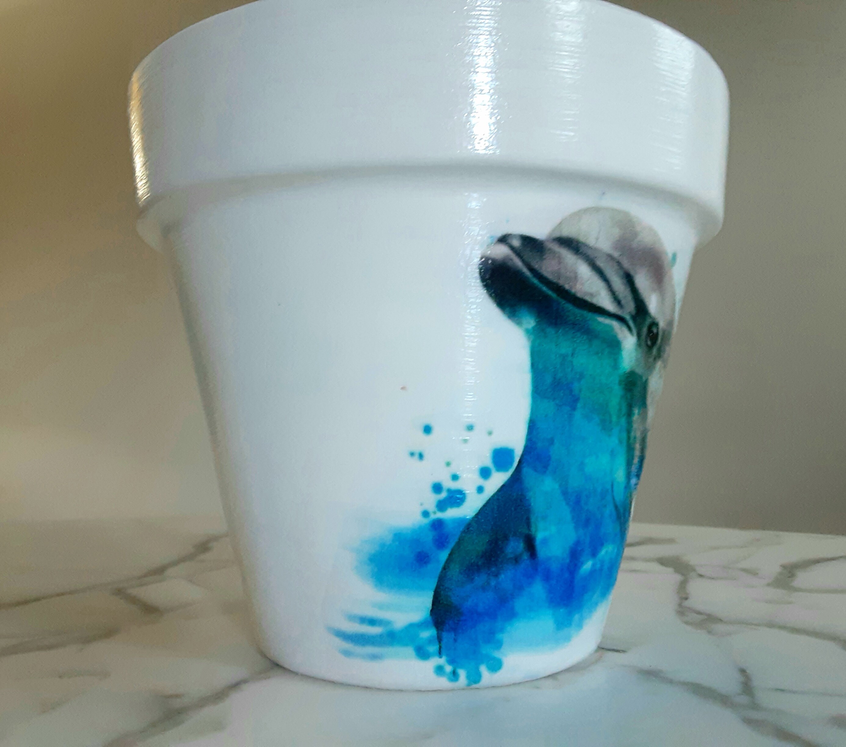 Dolphin Planter-6 Inch Dolphin Flowerpot Dolphin Gifts - Etsy