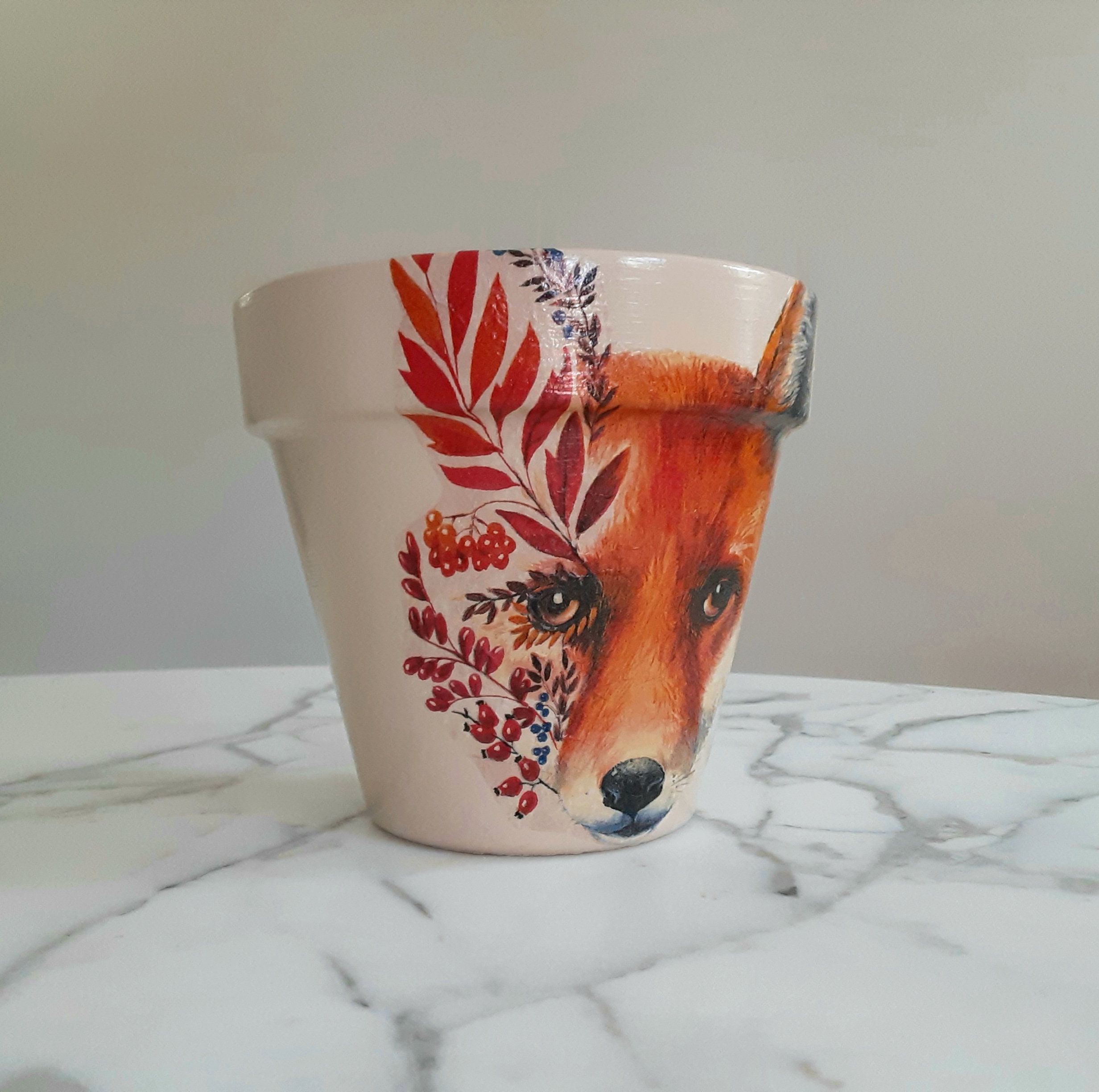 Fox Flowerpot-6 Inch Fox Planters Fox Decor Fox Gifts - Etsy