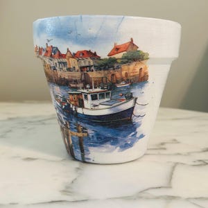 Beach Flowerpot, Port Gifts, Ocean Flower Pot, Beach Flower Pot ...