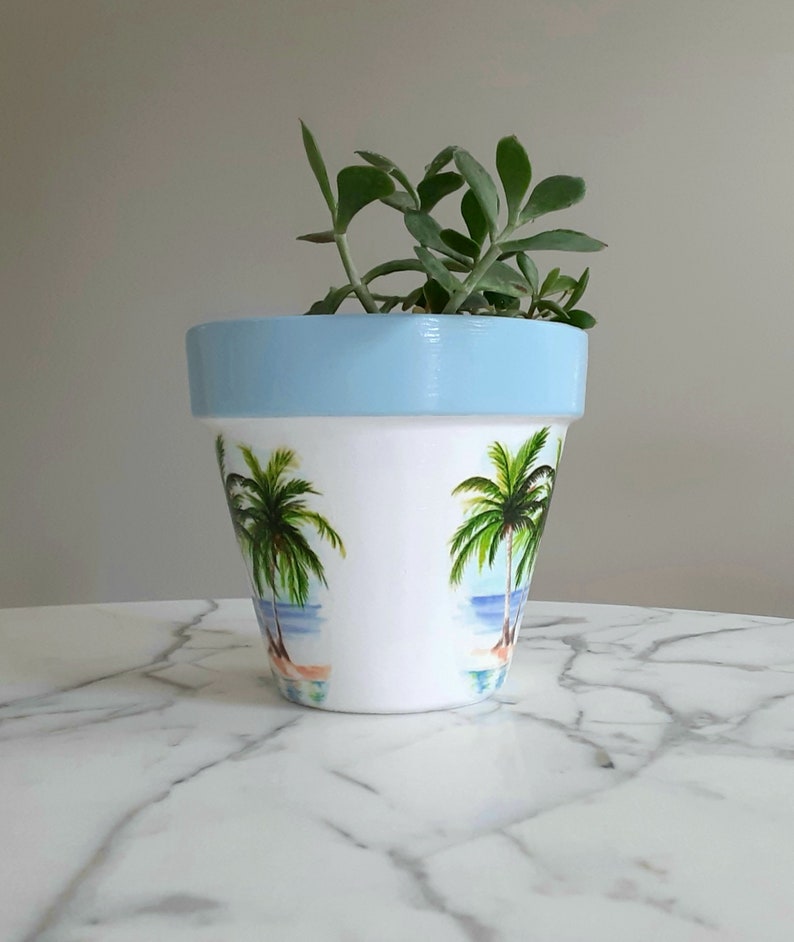 Beach Flowerpot-6 Ocean Clay Pot Beach House Decor - Etsy