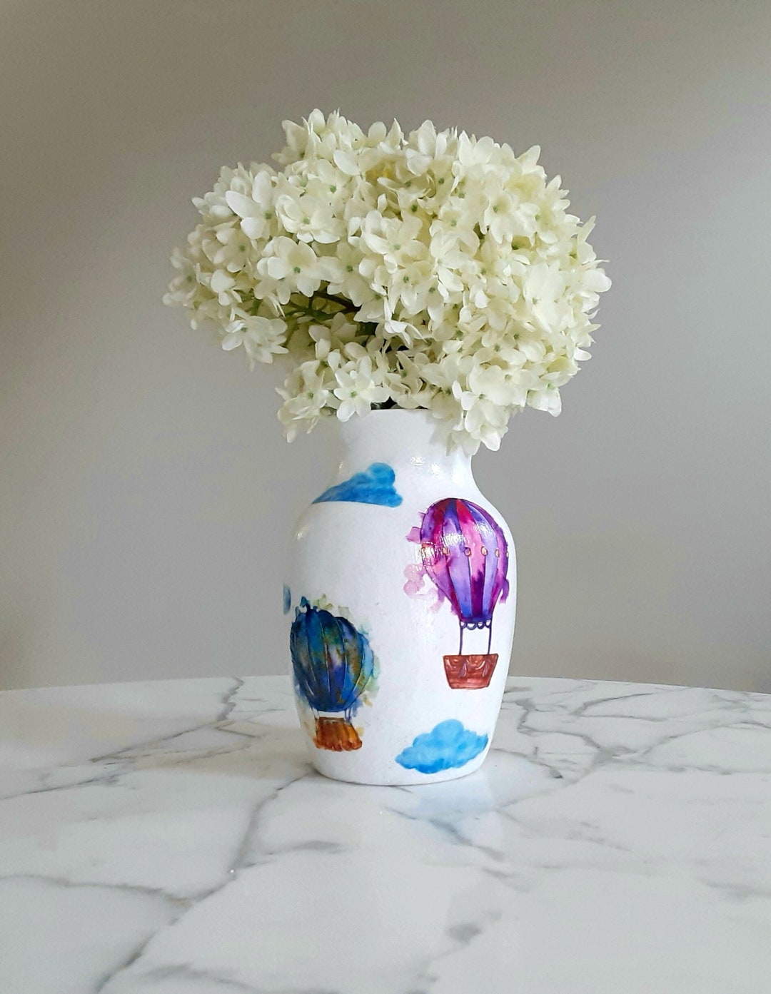 Hot Air Balloon Vase, Hot Air Balloon Decor, Nursery Decor, New Home ...