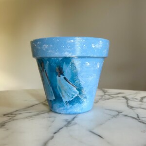 Angel Clay Pot-6 Inch, Angel Gift, Angels, Indoor Planter, Decoupage ...