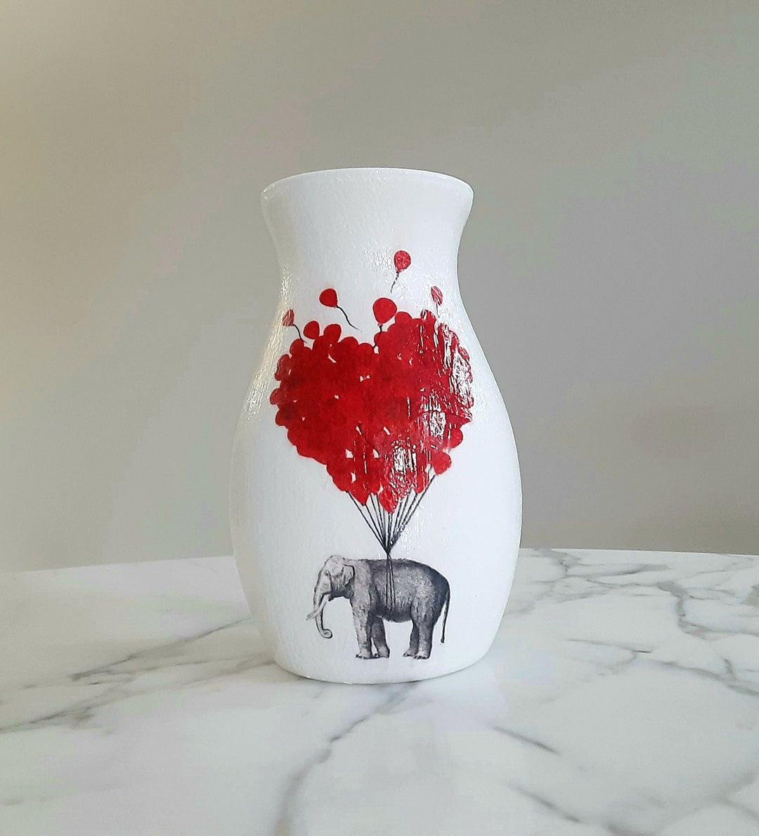 Love Vase, Valentine's Flower Vase, Elephant Gifts, Anniversary Gifts ...