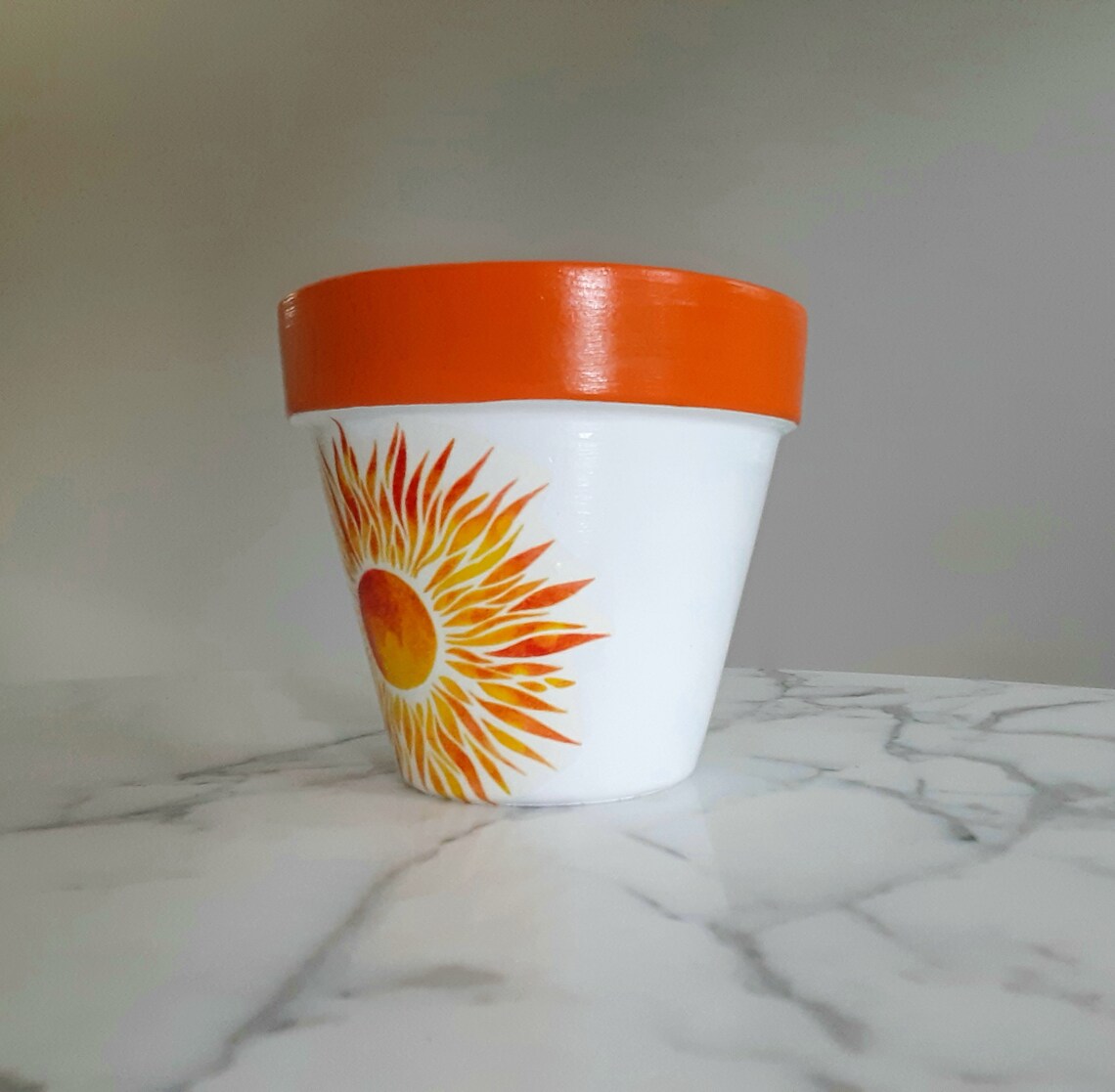 Sun Plant Pot-6inch Sun Gifts Nature Gifts Clay Plant Pot - Etsy