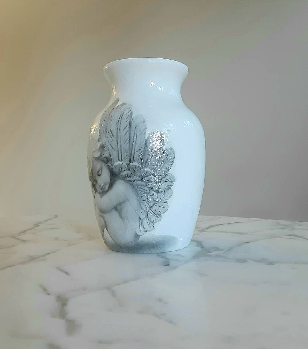 Angel Flower Vase Remembrance Vase in Memory Of Remembrance - Etsy