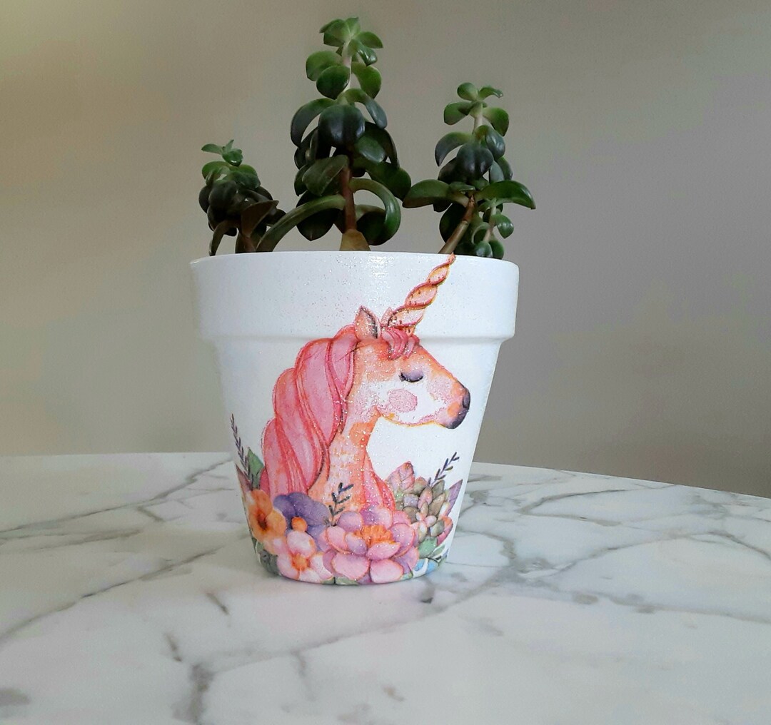 Unicorn Plant Pot-6 Inch, Unicorn Gifts, Unicorn Decor, Nursery Gifts ...