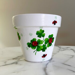 Irish Planters, St. Patty's Day Gift, Ladybug Planters, Indoor Planter ...