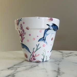 Dolphin Planter, Dolphin Flowerpots, Ocean Home Decor, Animal Lover ...
