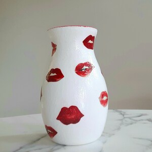 Lips Flower Vase, Valentine's Day Gifts, Make up Gifts, Decorative Vase ...