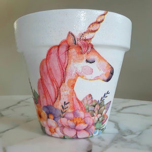 Unicorn Plant Pot-6 Inch, Unicorn Gifts, Unicorn Decor, Nursery Gifts ...