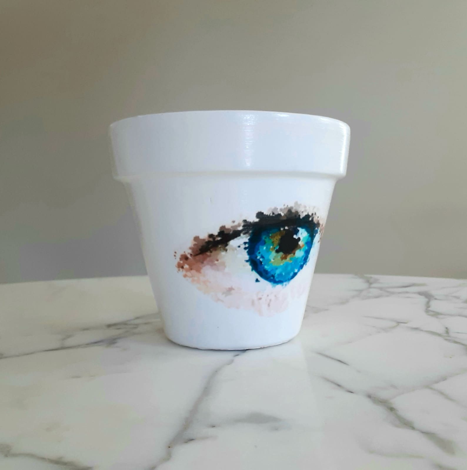 Evil Eye Planter-6 Third Eye Clay Pots Evil Eye - Etsy