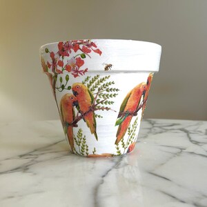 Parrot Flowerpot, Parrot Gifts, Tropical Planters, Bird Lover Gift ...