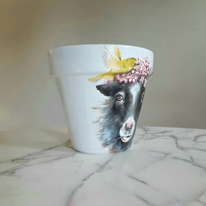 Goat Plant Pot-6", Animal Gifts, Farm Animal Decor, Goat Gifts, Animal ...