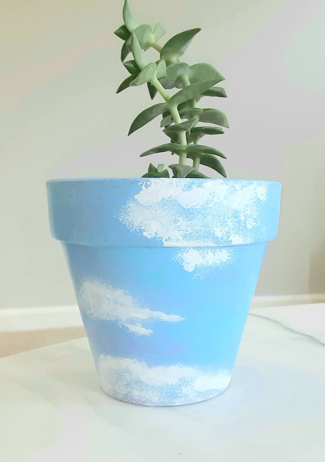 Sky Terracotta Pot-4.5 Inch Sky Earth Decor Sky Art Cloud - Etsy
